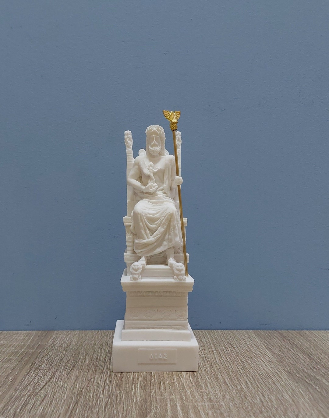 Zeus Ancient Greek God the King of the Gods 17cm 6.7in White Marble ...
