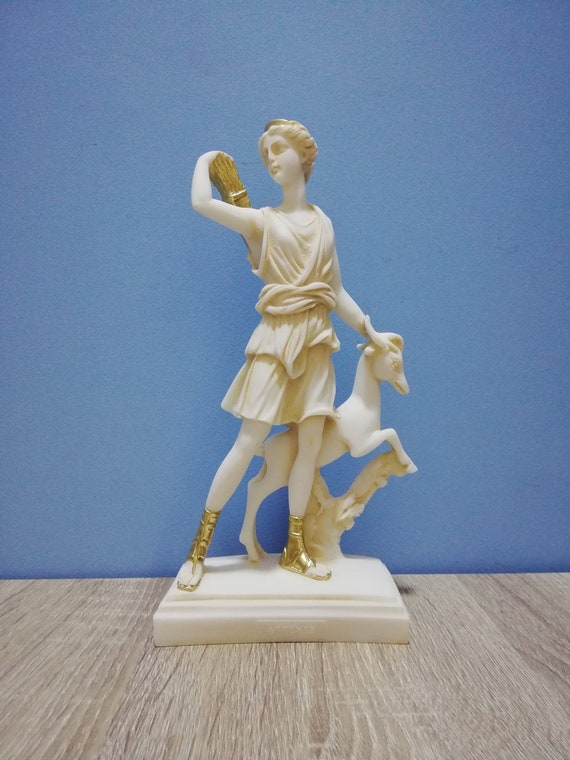 Artemis With Deer Ancient Greek Roman Goddess of the Hunt - Etsy