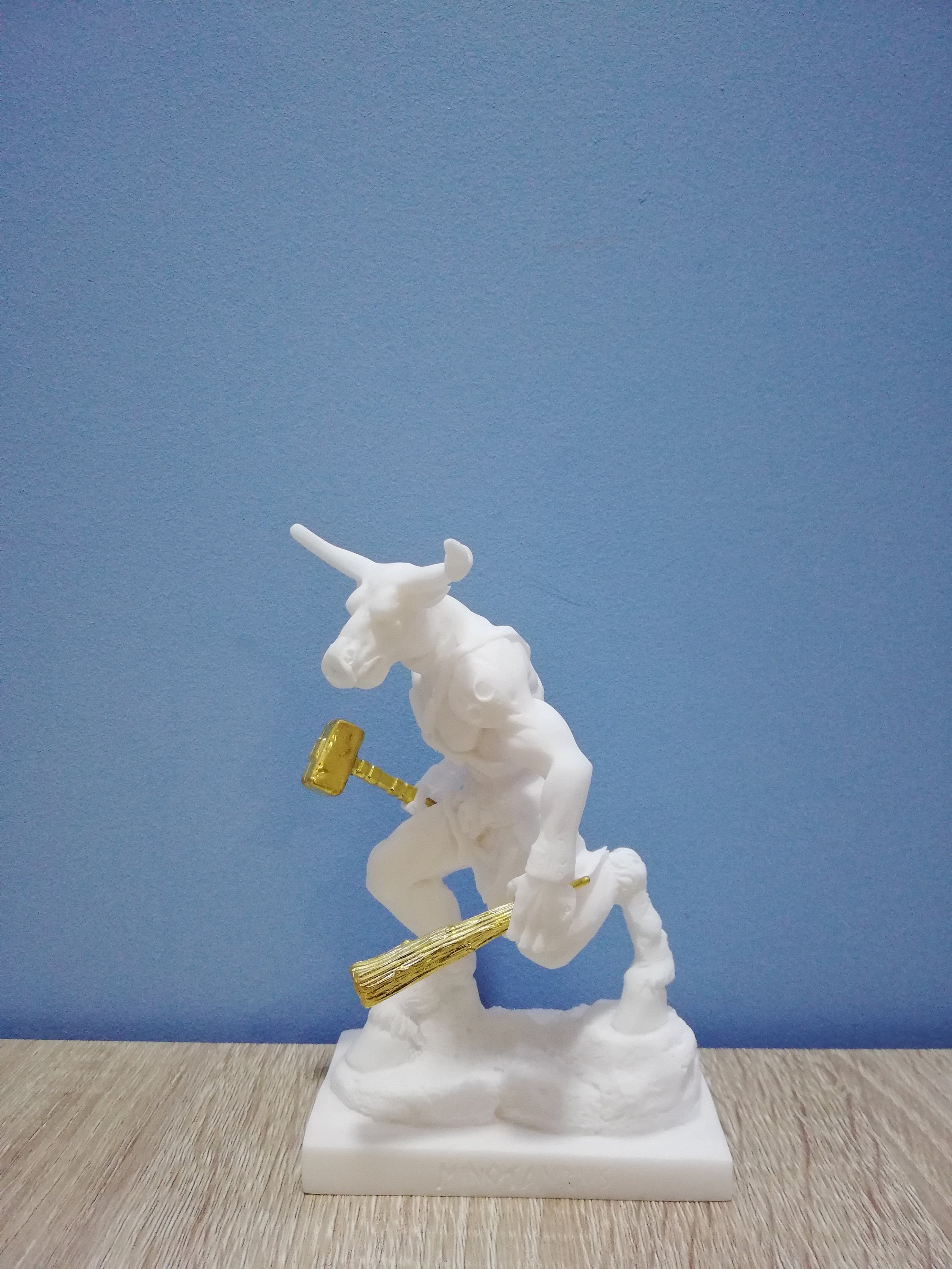Minotaur Ancient Greek Statue Cretan Bull 15cm-5.90in Greek | Etsy