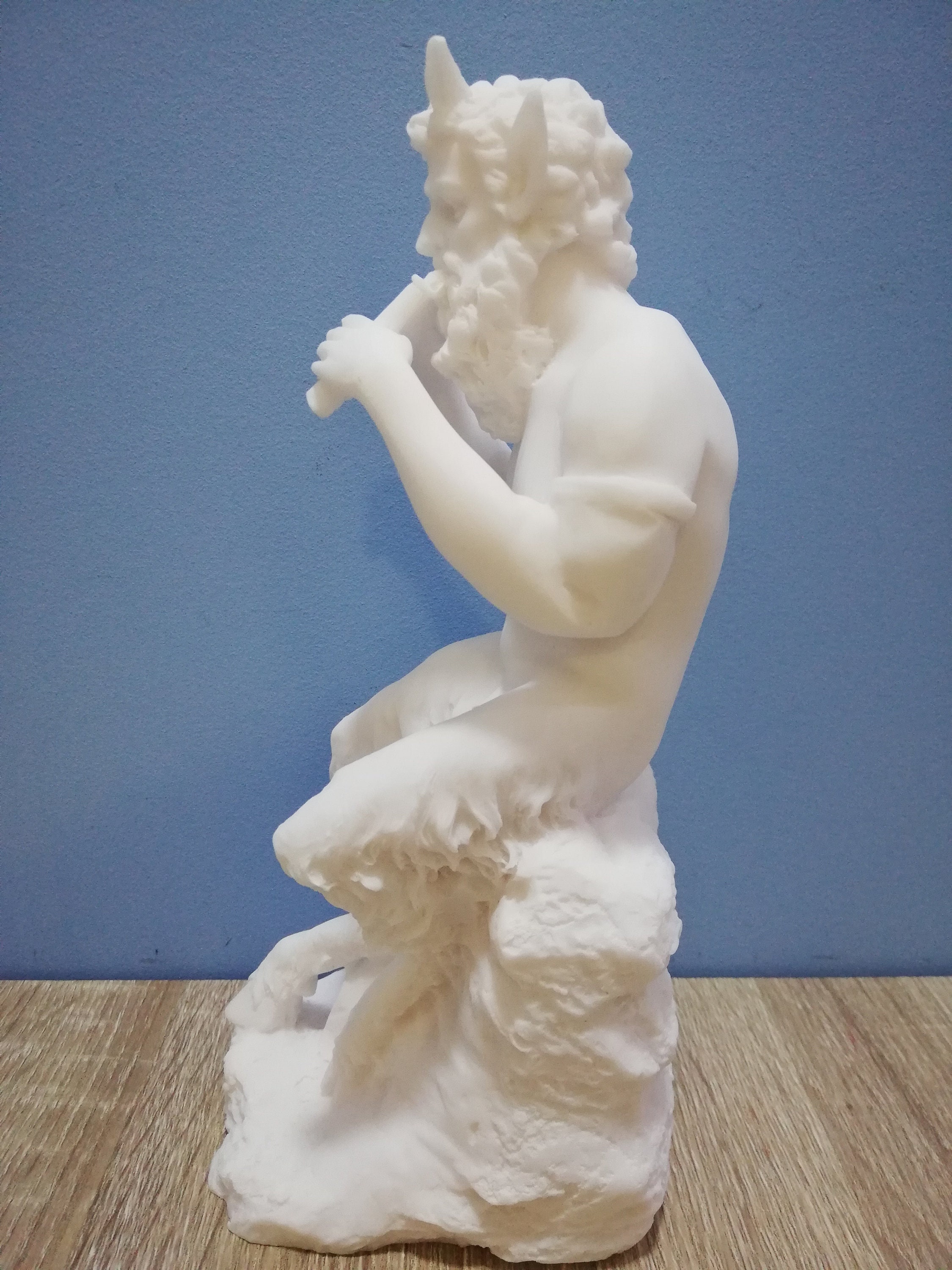 Satyr on a Rock 9.25in-23.5cm Pan Faun Nude Male Greek - Etsy