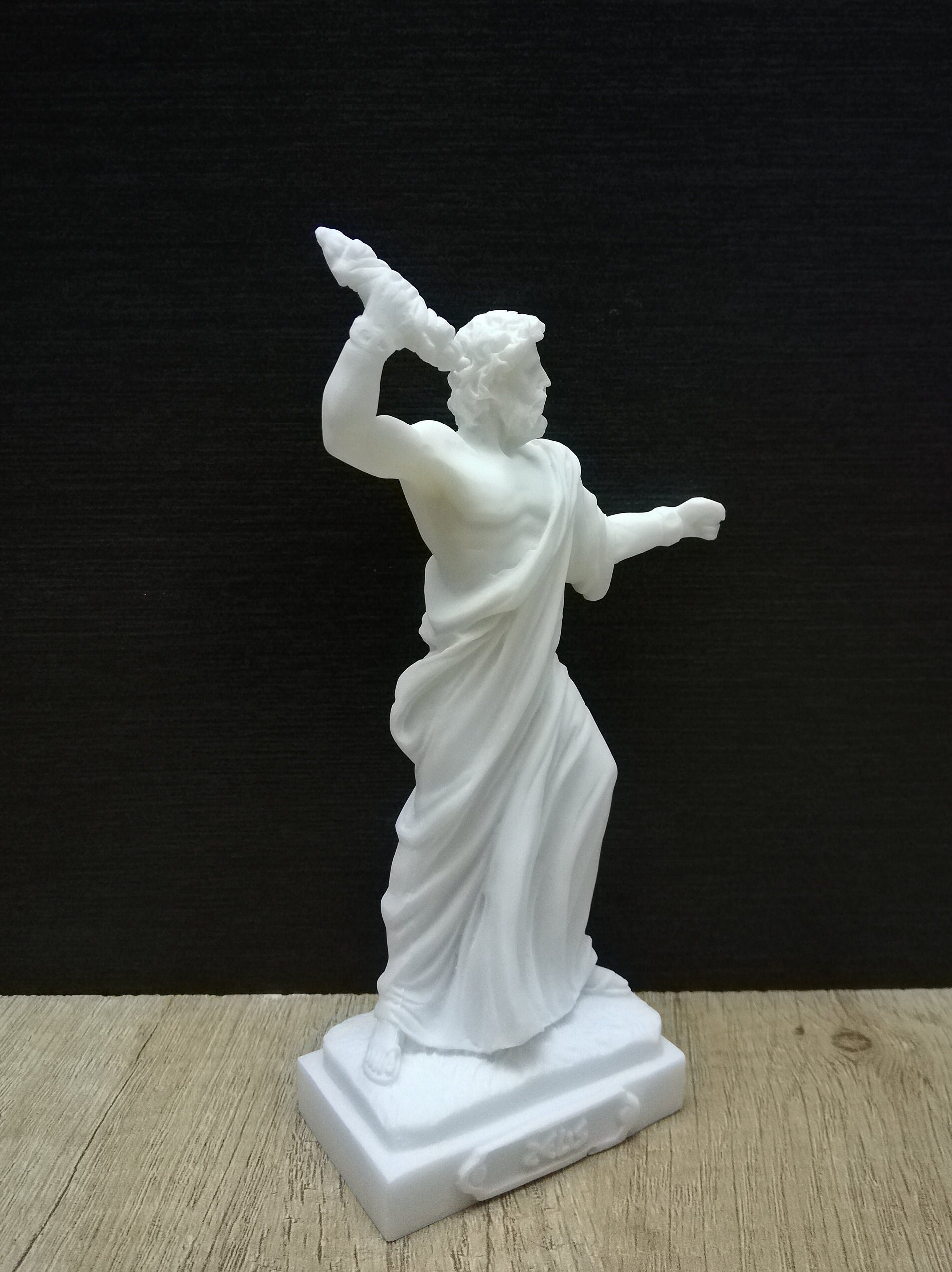 Zeus With Thunderbolt Ancient Greek God the King of the Gods | Etsy
