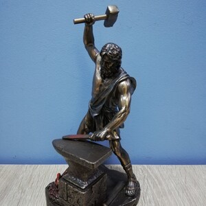 Hephaestus Greek God of Blacksmiths 22cm 8.66in Roman God Metal Statue ...