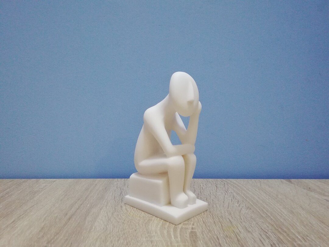 Cycladic Idol Μan ''the Thinker'' 16.5cm - 6.49in - Male Cyclacid Art ...