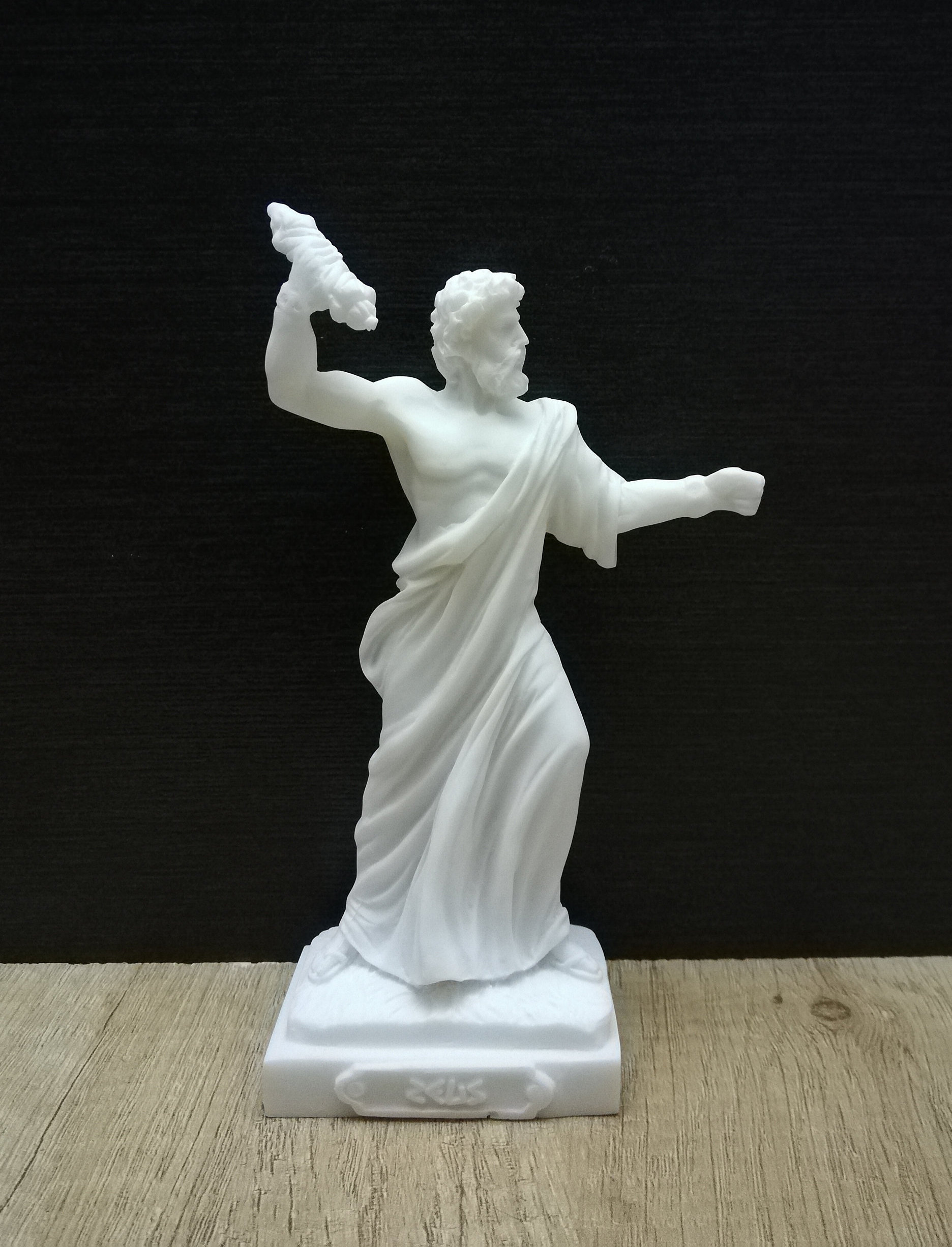 Zeus With Thunderbolt Ancient Greek God the King of the Gods | Etsy