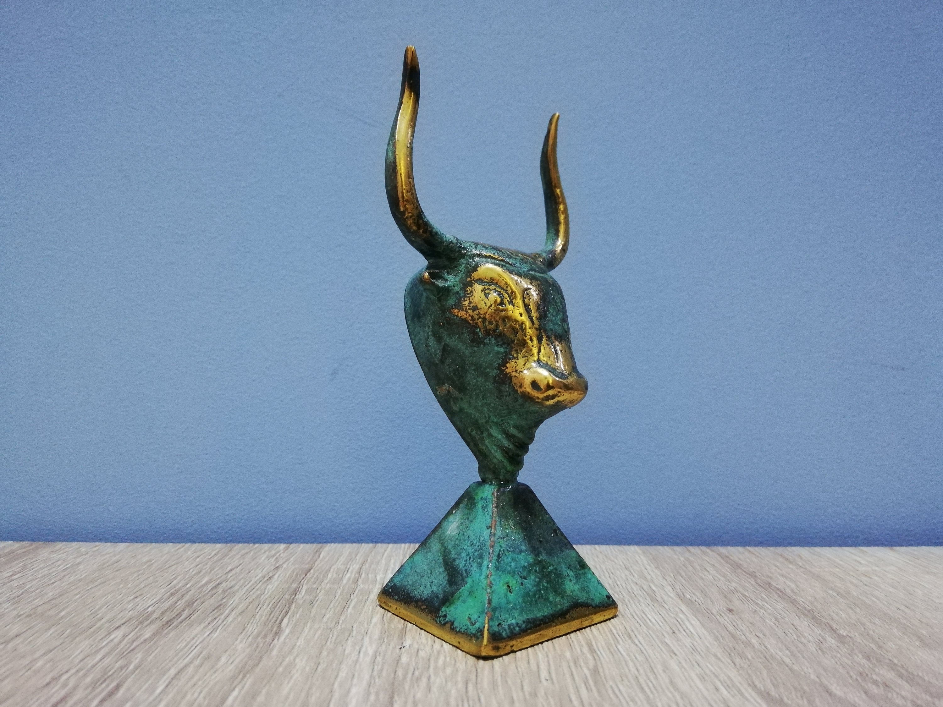 Bull Head Palace of Knossos 12cm 4.72in Minoan | Etsy