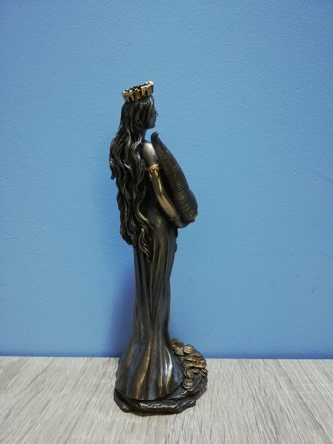 Fortuna Goddess Of Wealth Tyche 7.28in-18.5cm Ancient Greek | Etsy