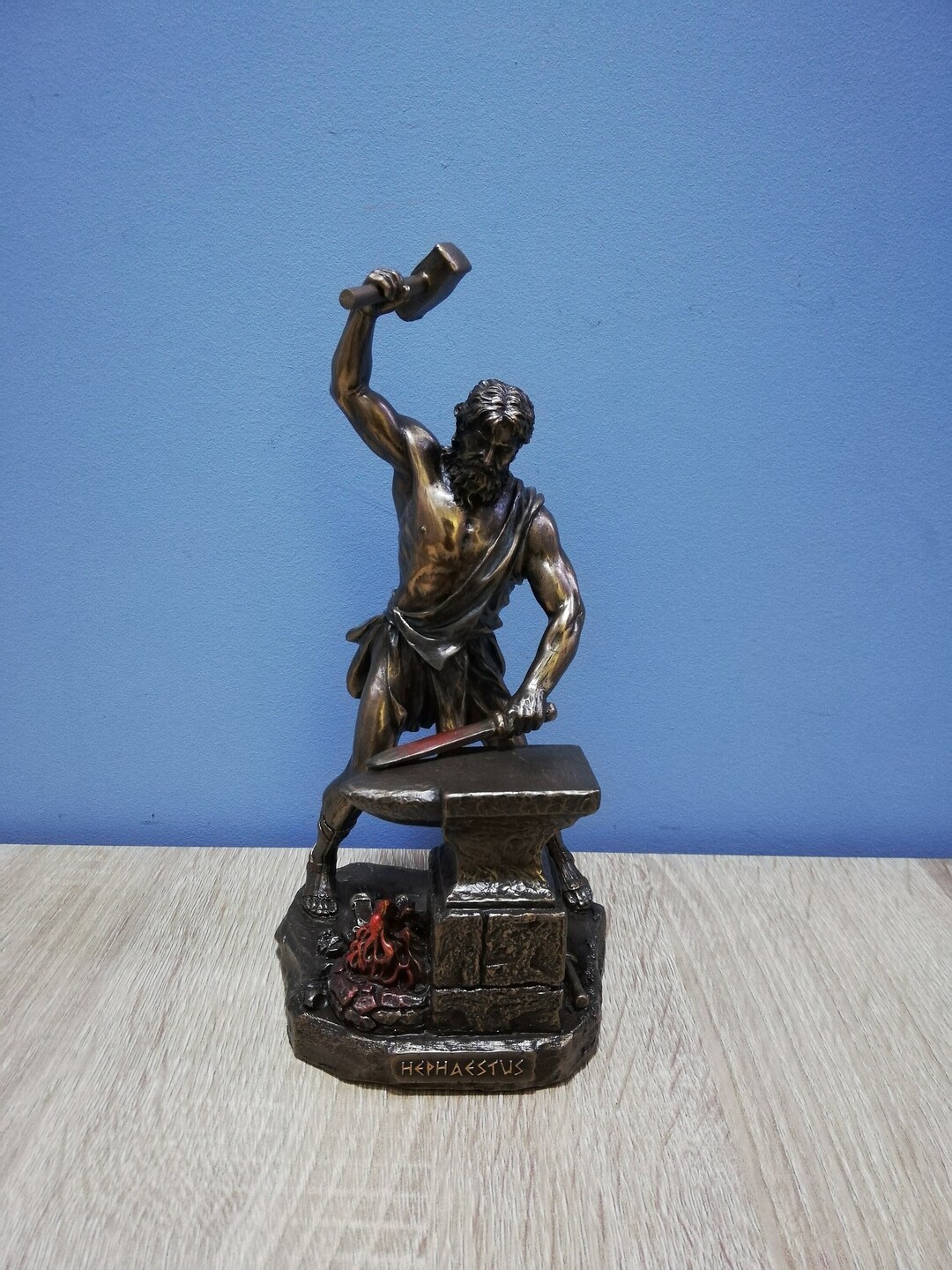 Hephaestus Greek God of Blacksmiths 22cm 8.66in Roman God Metal Statue ...