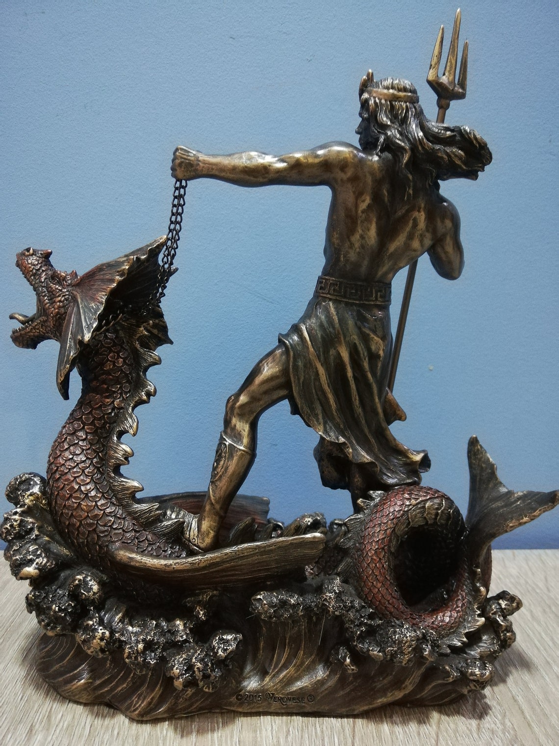 Poseidon Ride Dragon God of the Sea Greek Olympian God - Etsy