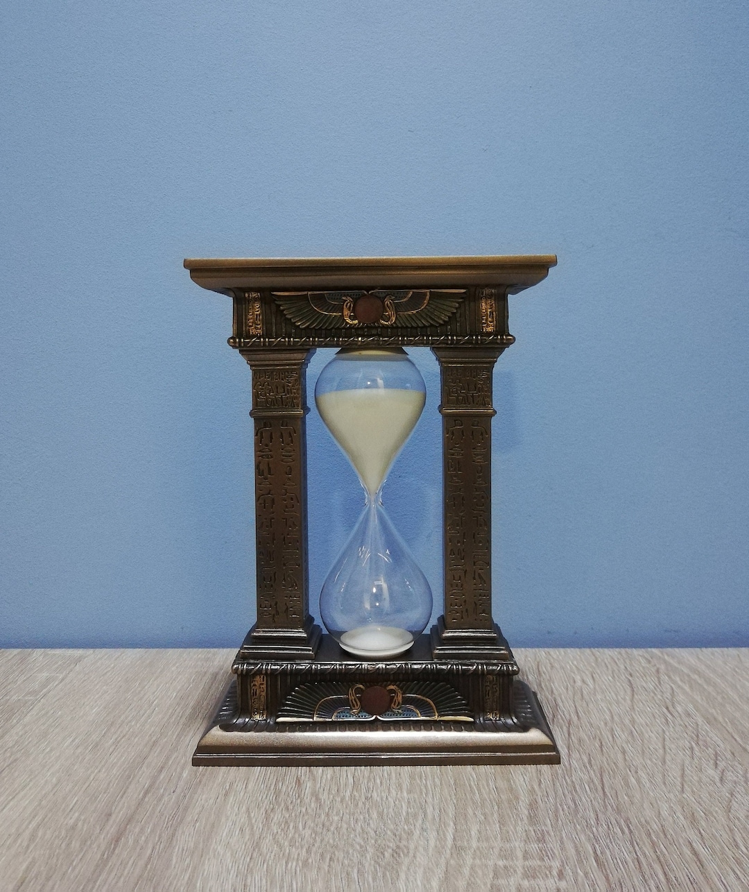 Egyptian Hourglass 17cm-6.69in Amazing Details & Symbols Bronze Color ...