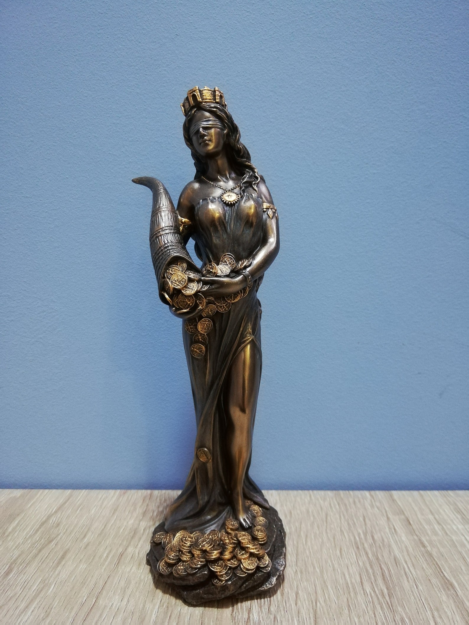 Fortuna Goddess of Wealth Tyche 7.28in-18.5cm Ancient Greek | Etsy