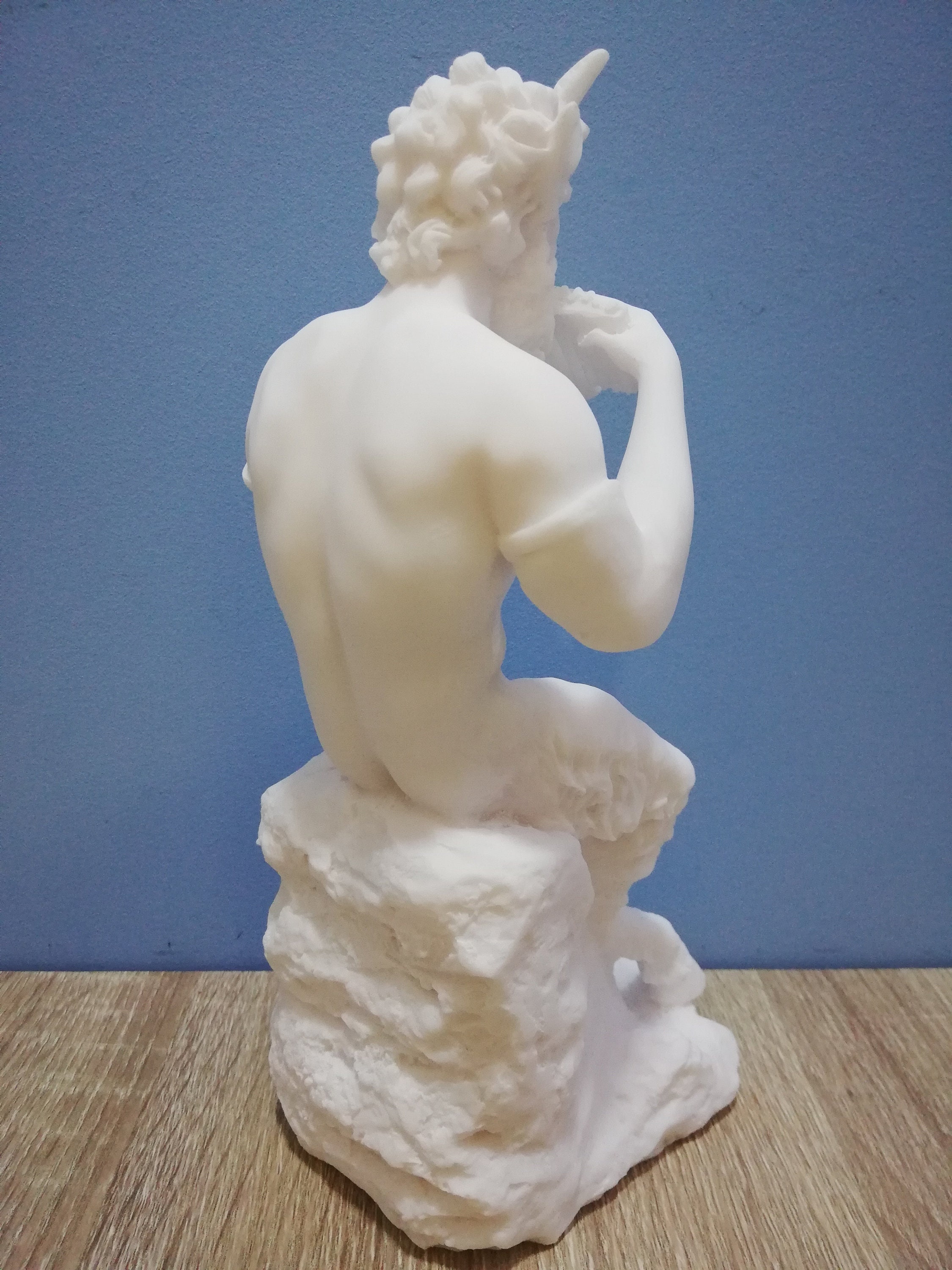 Satyr on a Rock 9.25in-23.5cm Pan Faun Nude Male Greek - Etsy