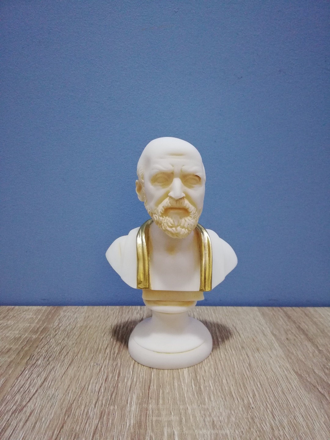 Hippocrates Head Bust the Father of Medicine 15cm-5.90in White Marble ...