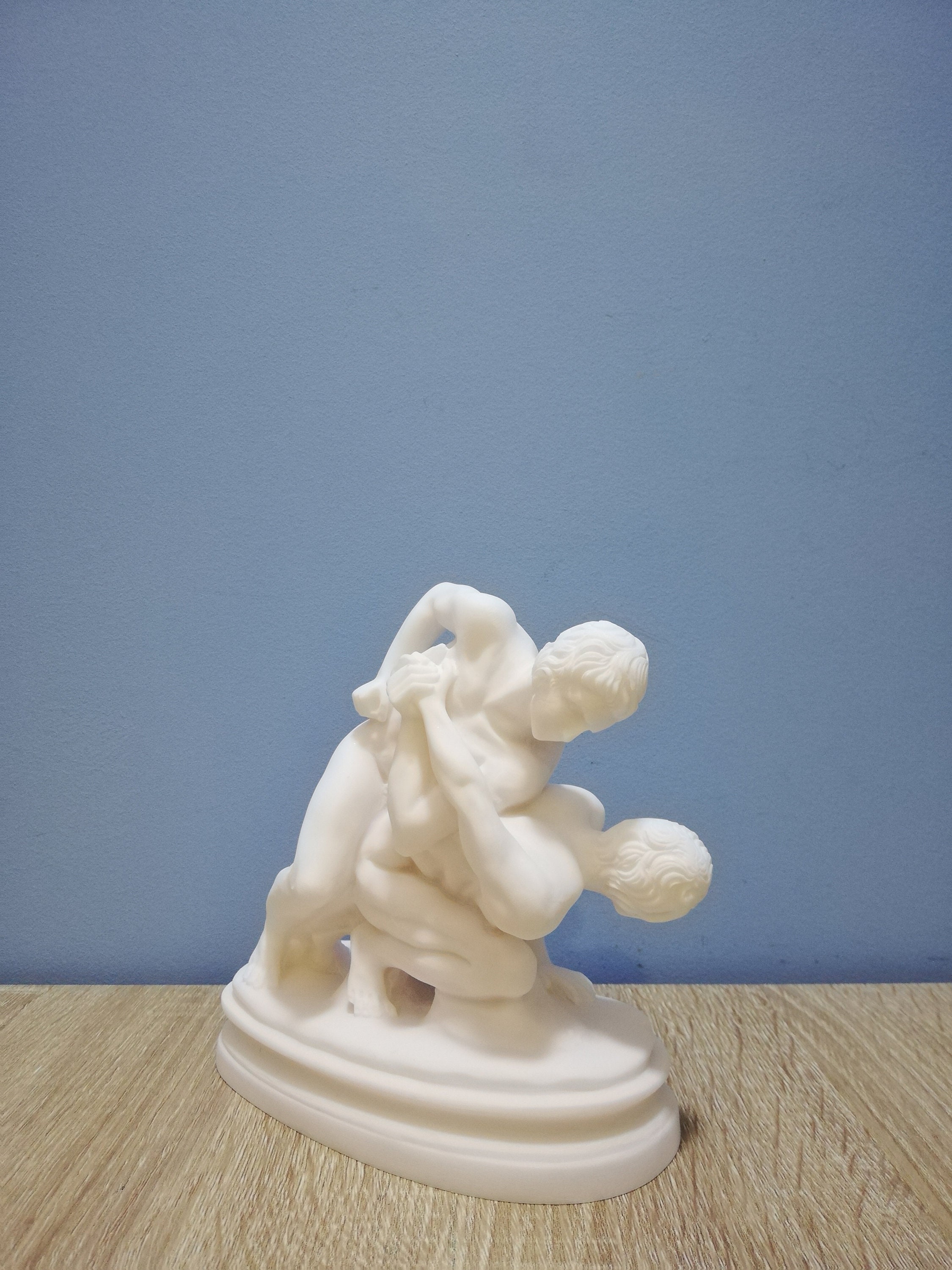 The Two Wrestlers 15.5cm-6.10in the Pancrastinae | Pankration | Museum ...