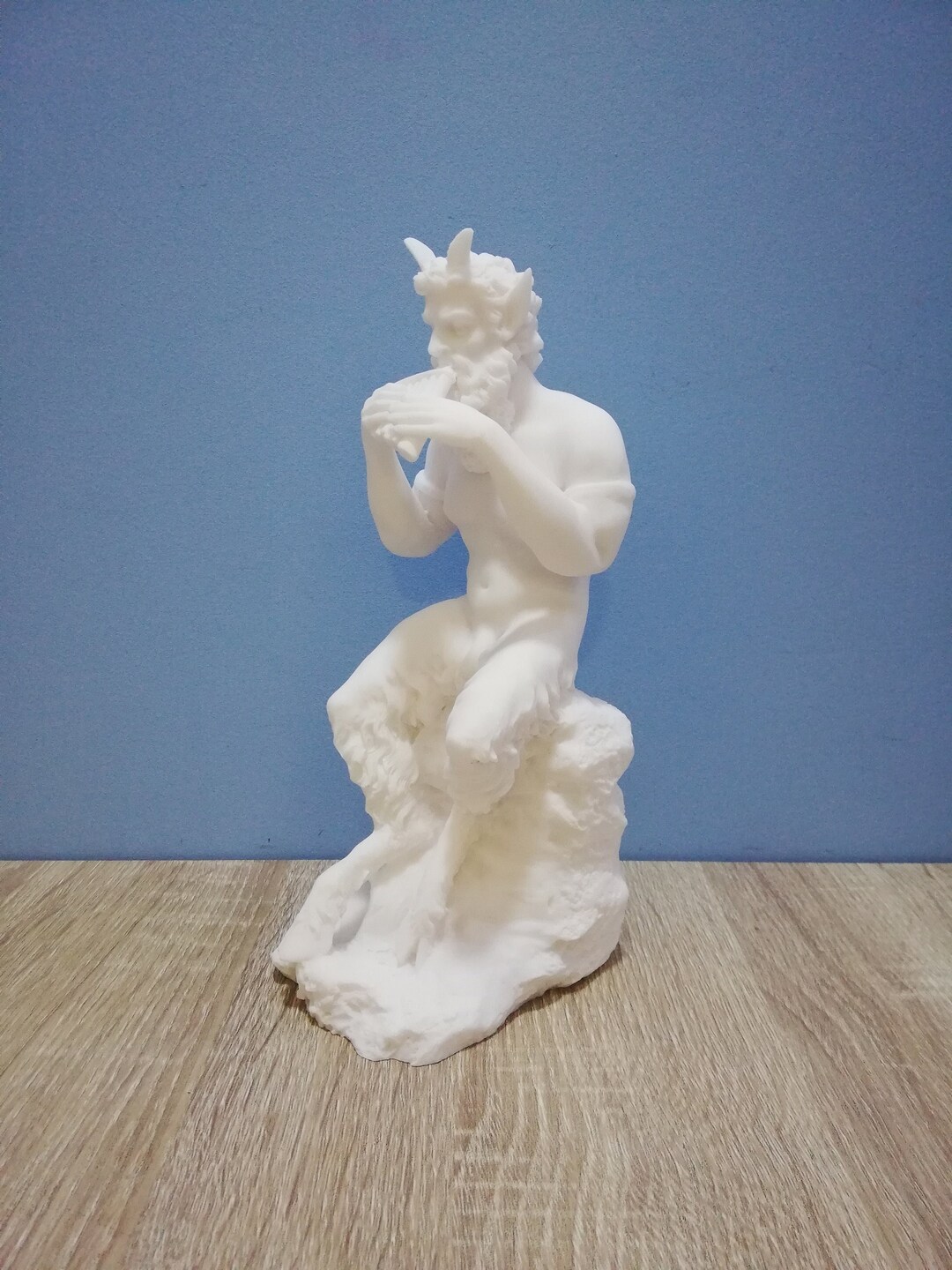 Satyr on a Rock 9.25in-23.5cm Pan Faun Nude Male Greek Mythology Sex ...