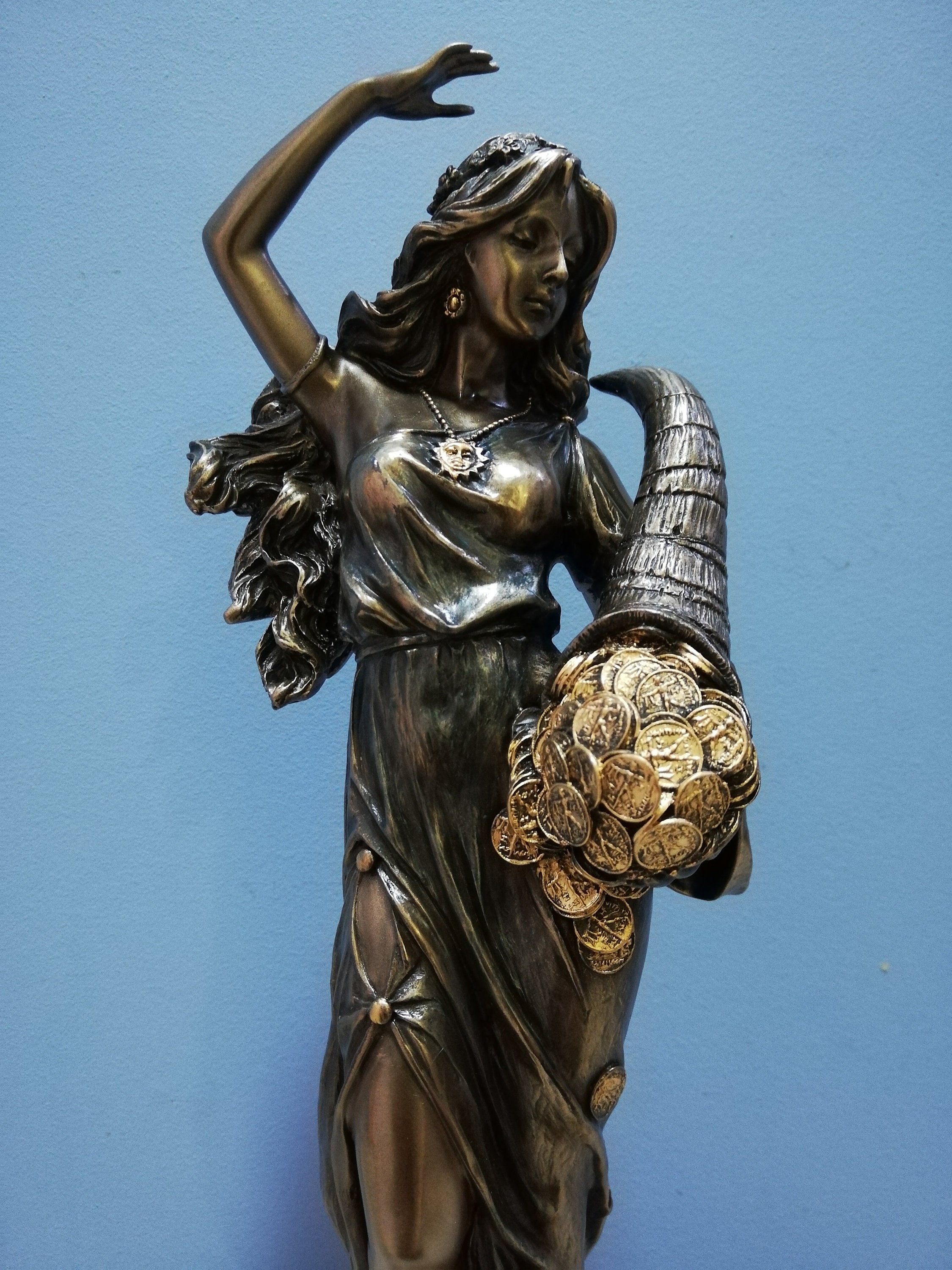 Fortuna Goddess of Wealth Tyche 11.02in-28cm Ancient Greek - Etsy