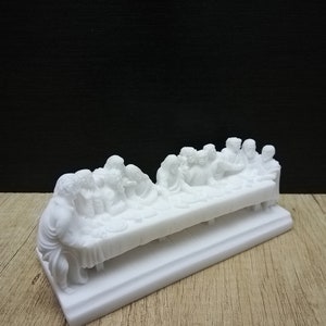 The Last Supper Handmade Marble Sculpture 7cm-2.75inh & 15.5cm-6.10inw ...
