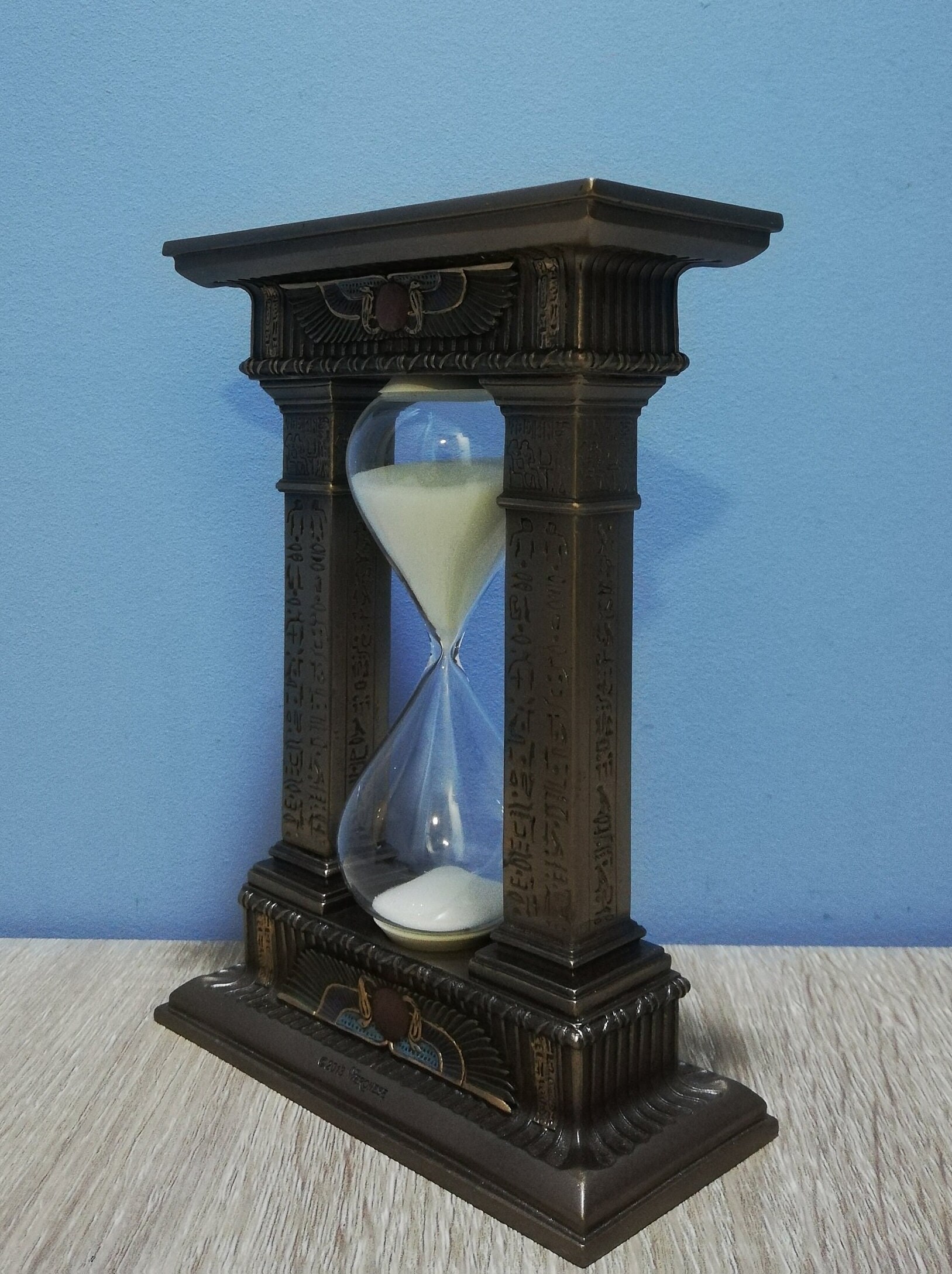 Egyptian Hourglass 17cm 669in Amazing Details And Symbols Etsy
