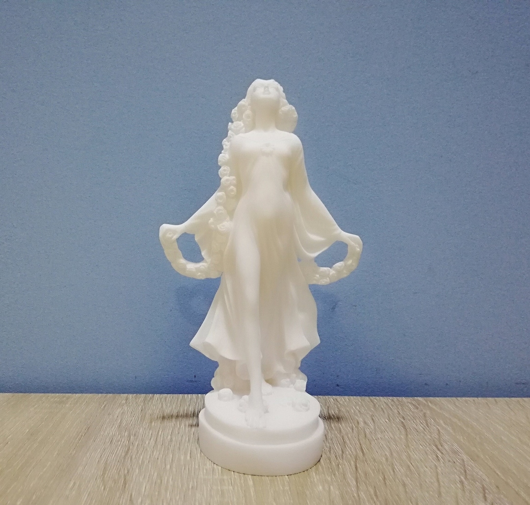 Persephone Statue – Handmade White Marble & Cast Alabaster Goddess ...