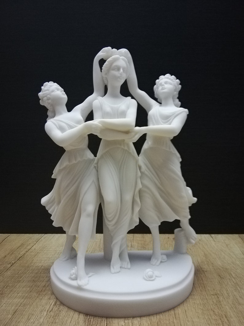 The Three Graces - Charites 23.5cm-9.25in Ancient Greek Statue Museum ...