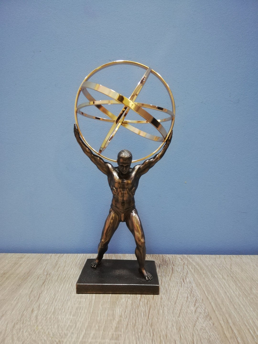 Atlas Titan Hold up the Celestial Heavens 23.5cm-9.25in Museum Copy ...