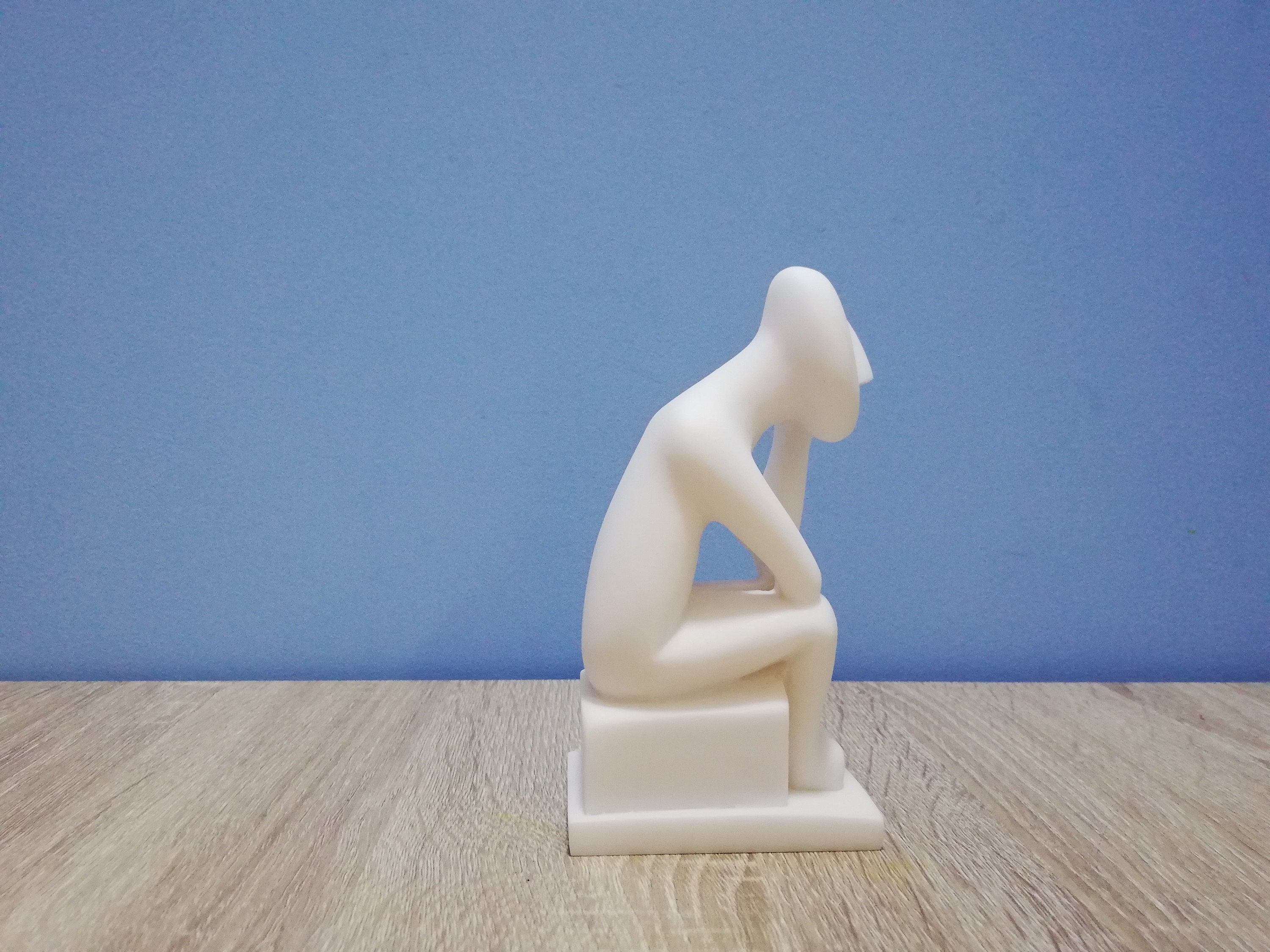 Cycladic Idol Μan ''the Thinker'' 16.5cm - 6.49in - Male Cyclacid Art ...