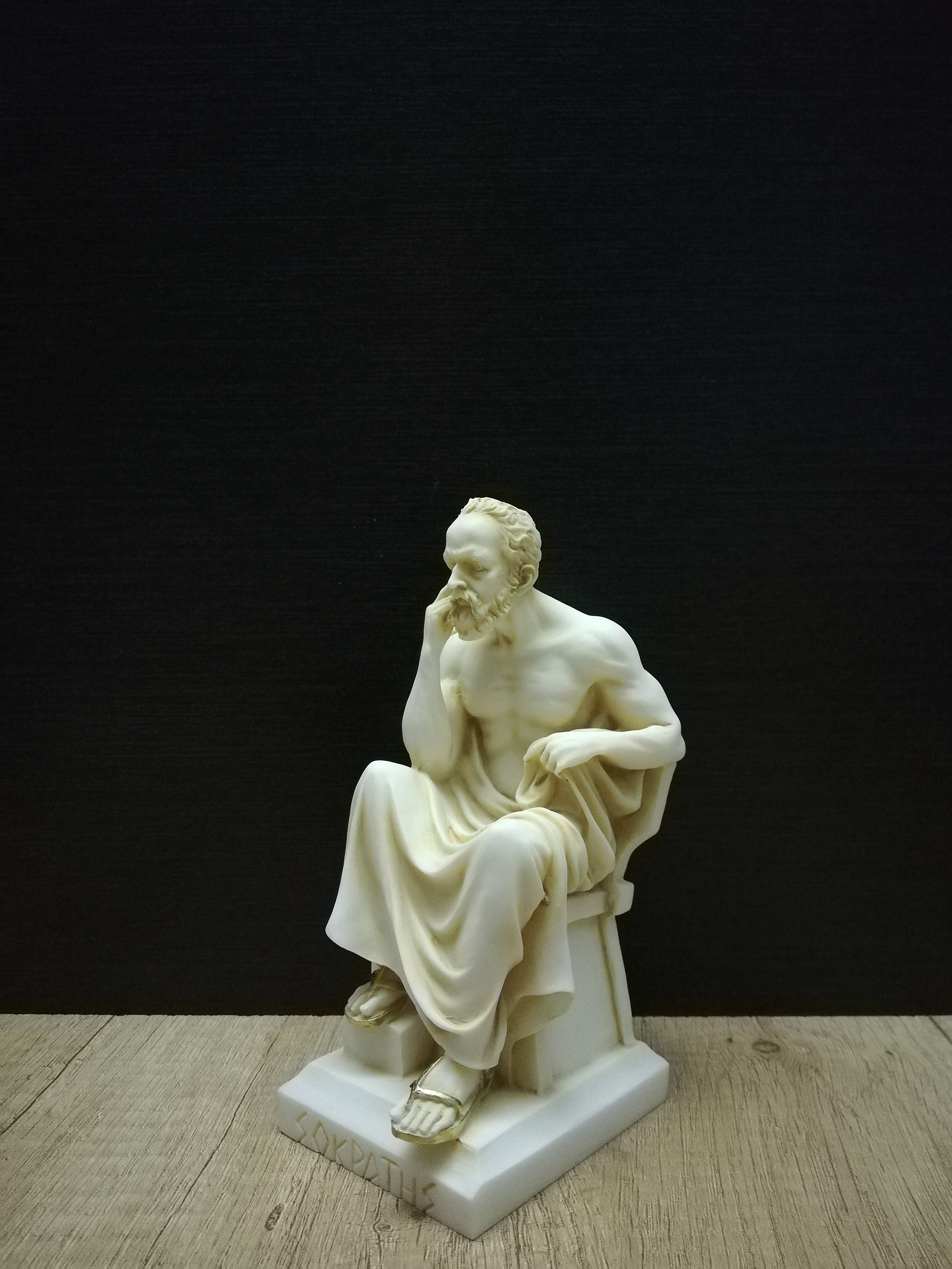 Socrates Famous Greek Philosopher Handmade-handpainted Greek Sculpture ...