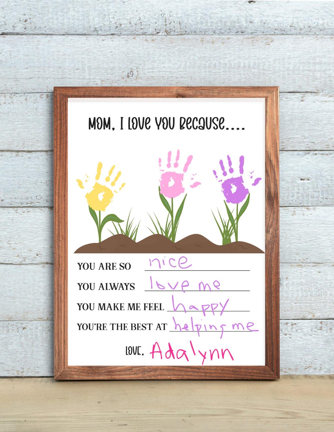 Mothers Day Handprint Craft Art Printable - Handprint Mothers Day ...