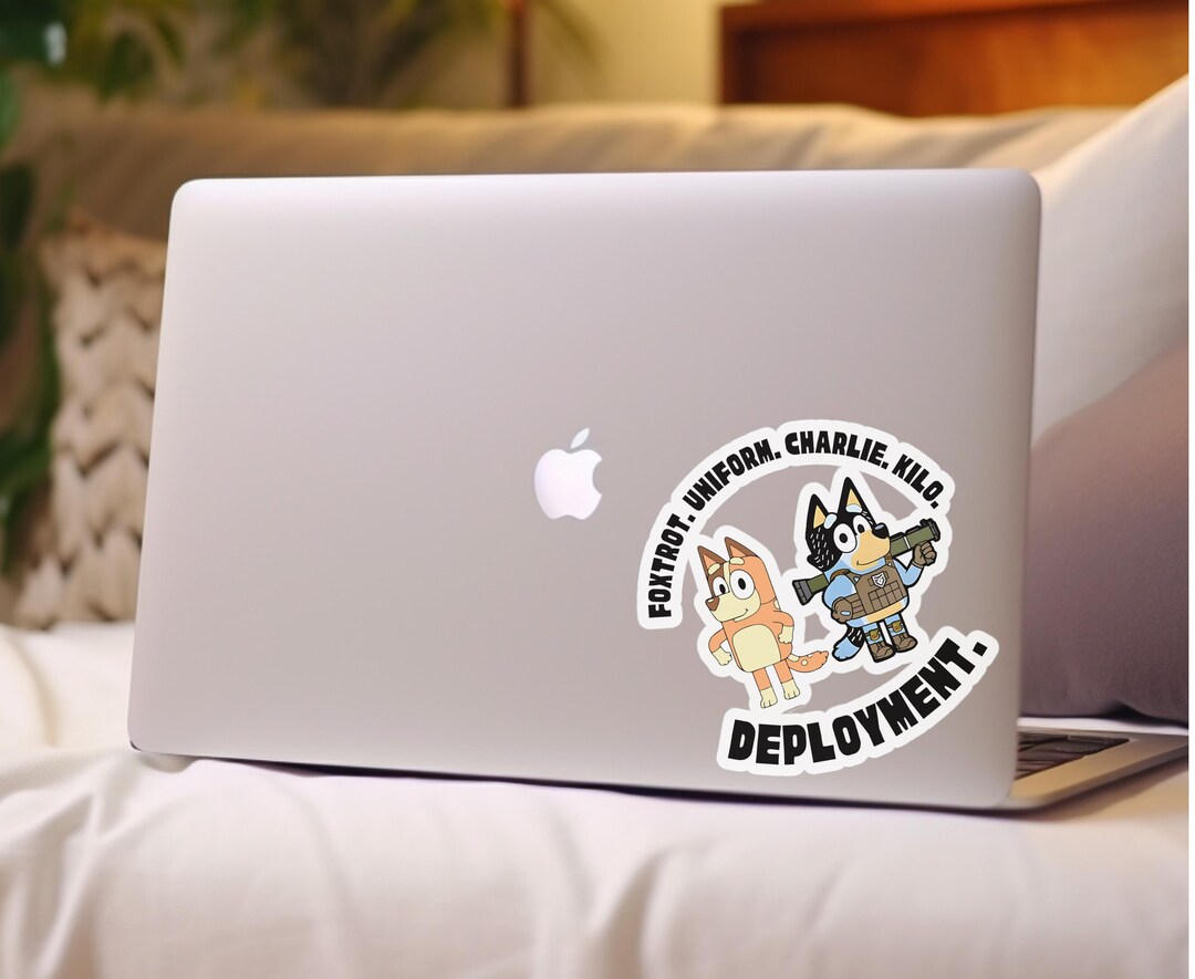 Deployment Tactical Dad Bluey Stickers Bluey Dad Military Dad Bandit ...