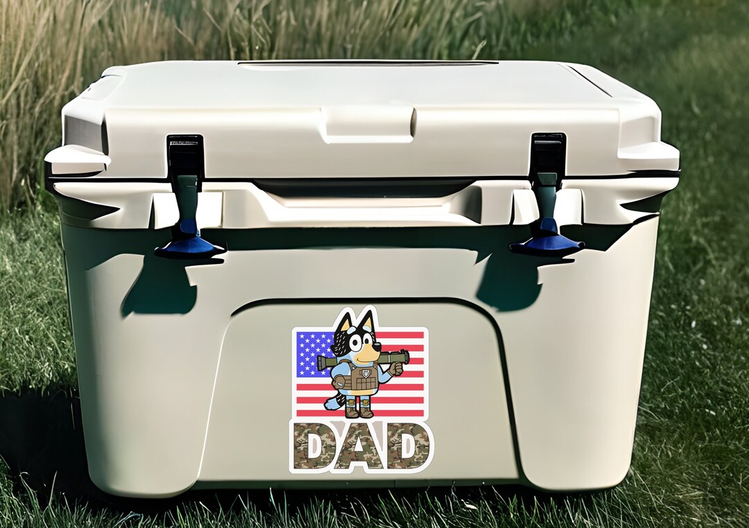 Tactical Dad Bluey Stickers One Piece Sticker Bluey Dad Military Dad ...