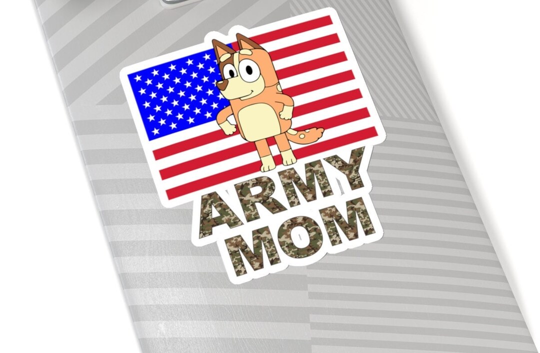 Military Stickers Chilli Heeler Bluey Stickers Kiss-cut Stickers One ...