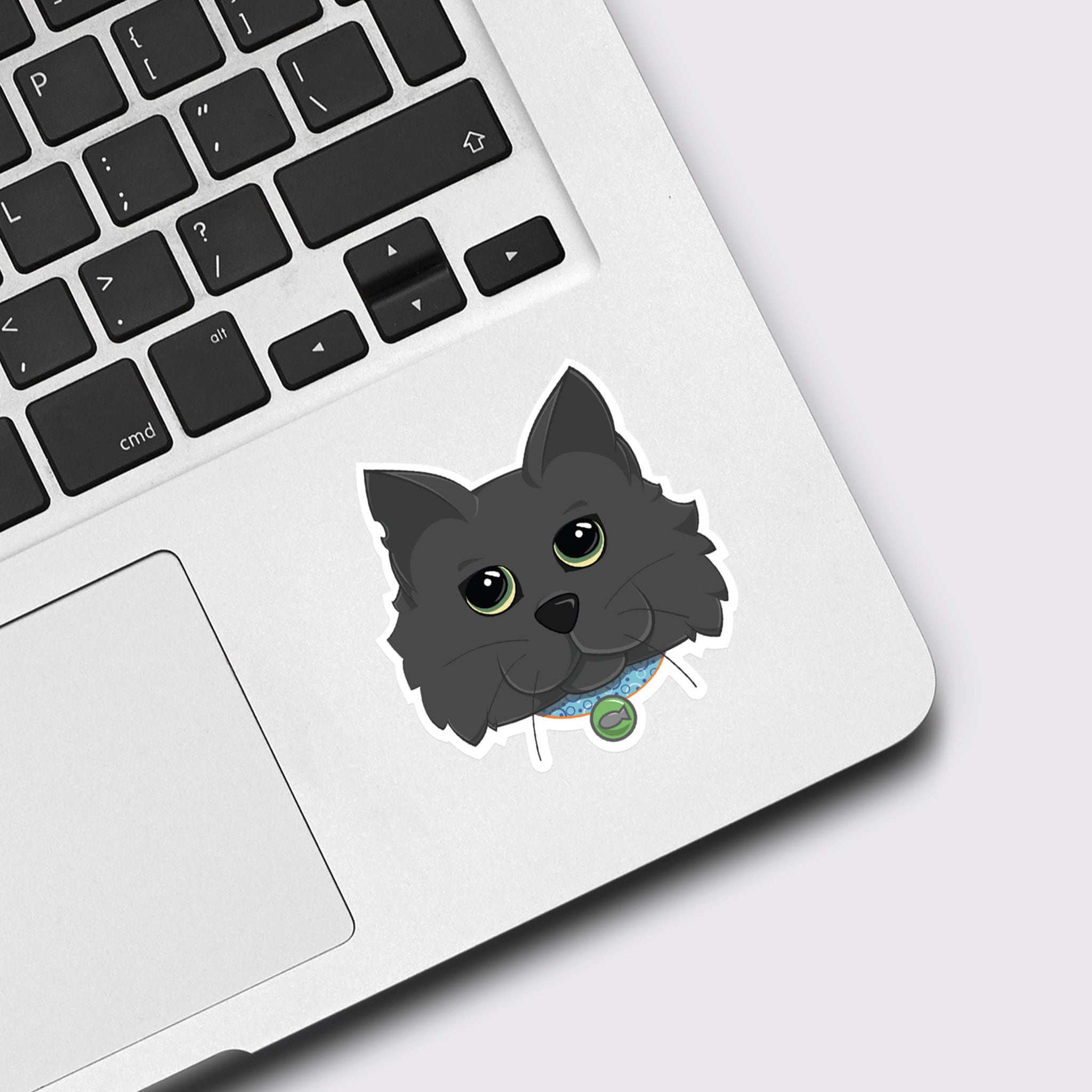 Grey Cat Sticker: 3" Durable Vinyl Decal, Pet Lover Gift - Etsy