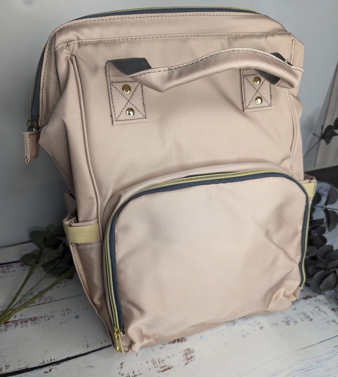 Wood Rose - Pinkdiaper Change Backpack in Rose Gold - Girly Nappy ...
