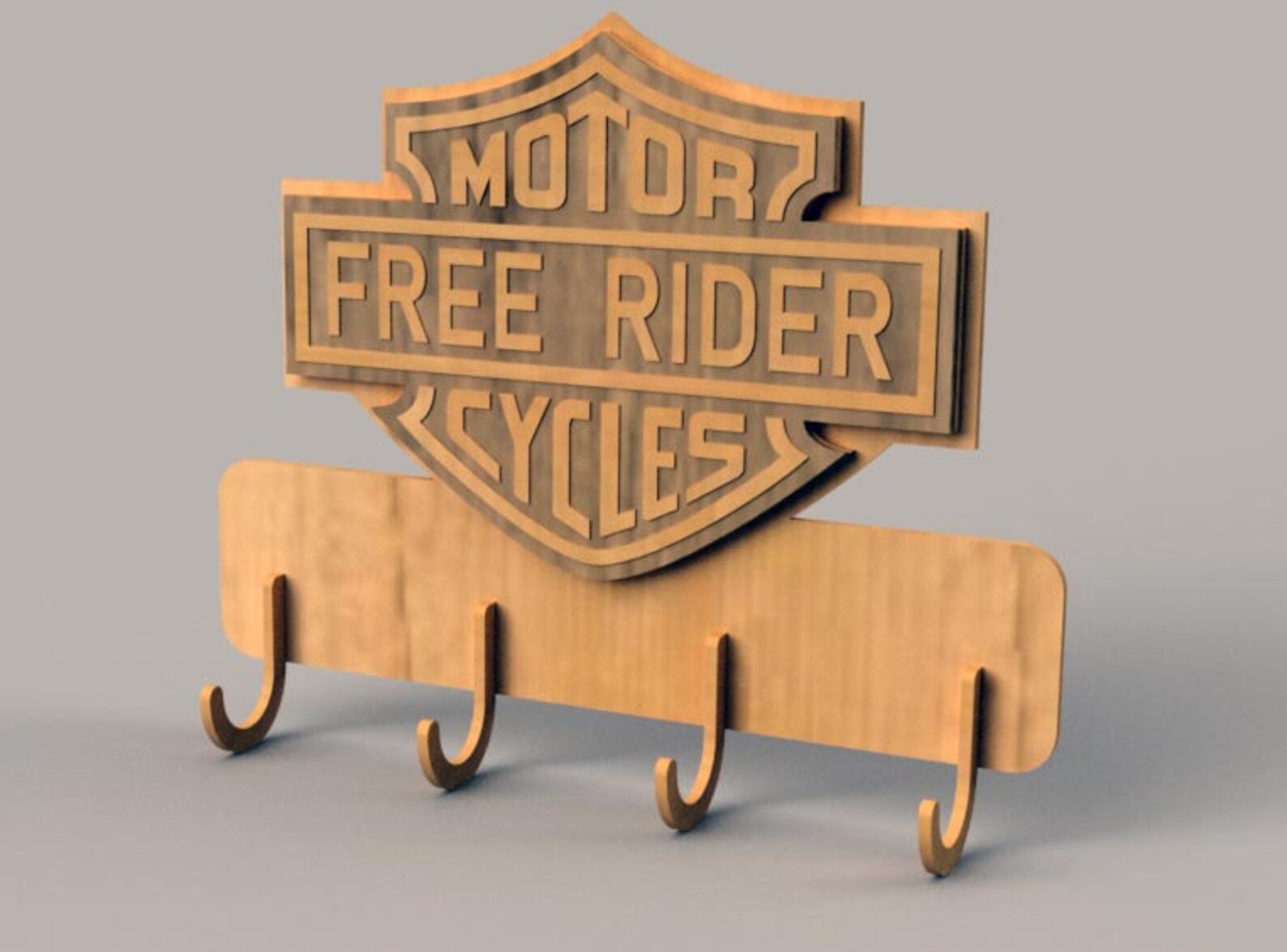 Key Holder (free Rider) Svg Dxf Pdf Cdr Eps, Laser Cutting File - Etsy