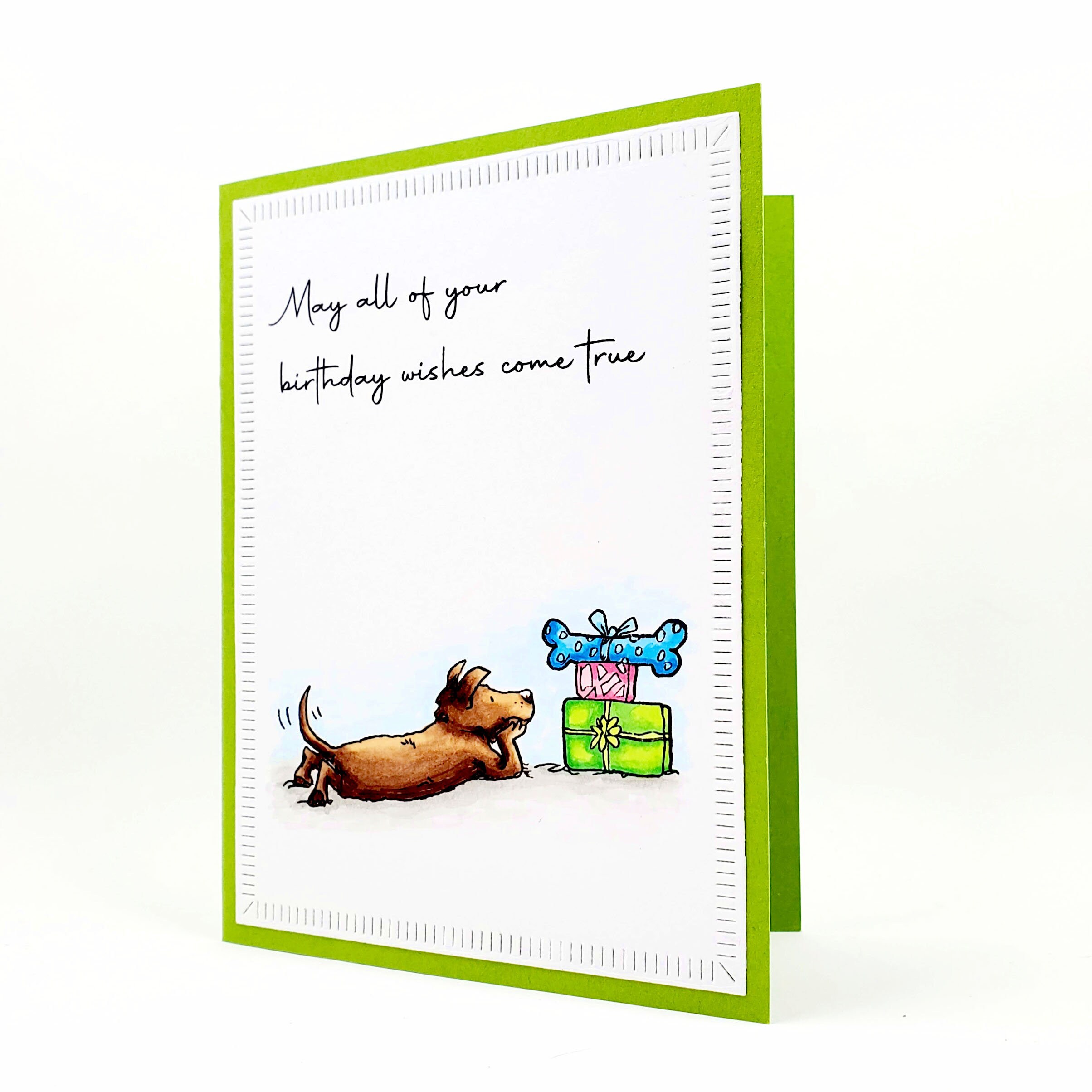 Dog Bone Birthday Card may All of Your Birthday Wishes Come True - Etsy