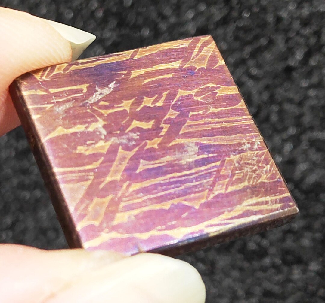 10g Muonionalusta Meteorite Slice, Roasted Blue Meteorite Specimen ...
