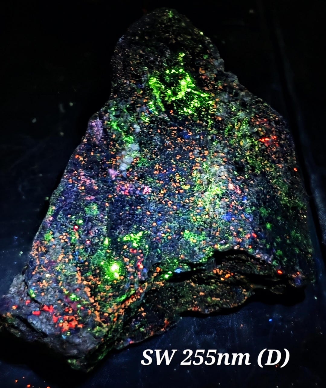 UV Reactive Willemite Franklinite With Sphalerite Specimen, Shortwave ...