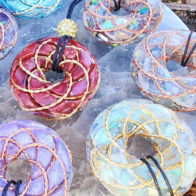 Orgonite Pendant Torus - Etsy