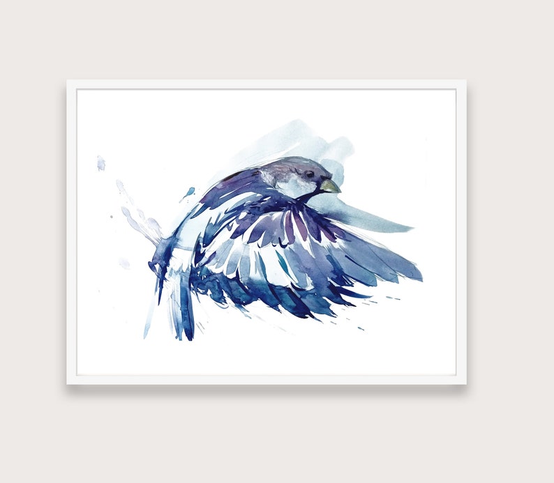 Bird Watercolor Printable, Wall Decor Prints, Birds Watercolor Instant ...