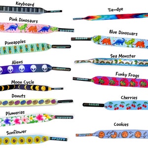 Printed Flat Shoelaces, Fun Shoe Strings, 100% Recycled - Etsy