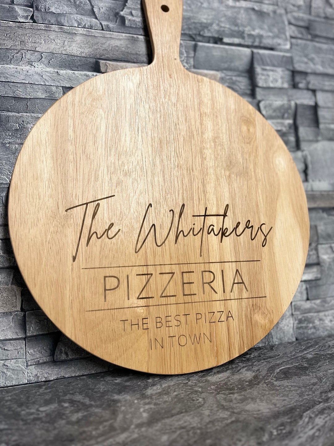 Personalised Pizza Board 13’’ Hold Large Pizza! Great Gift for Pizza ...