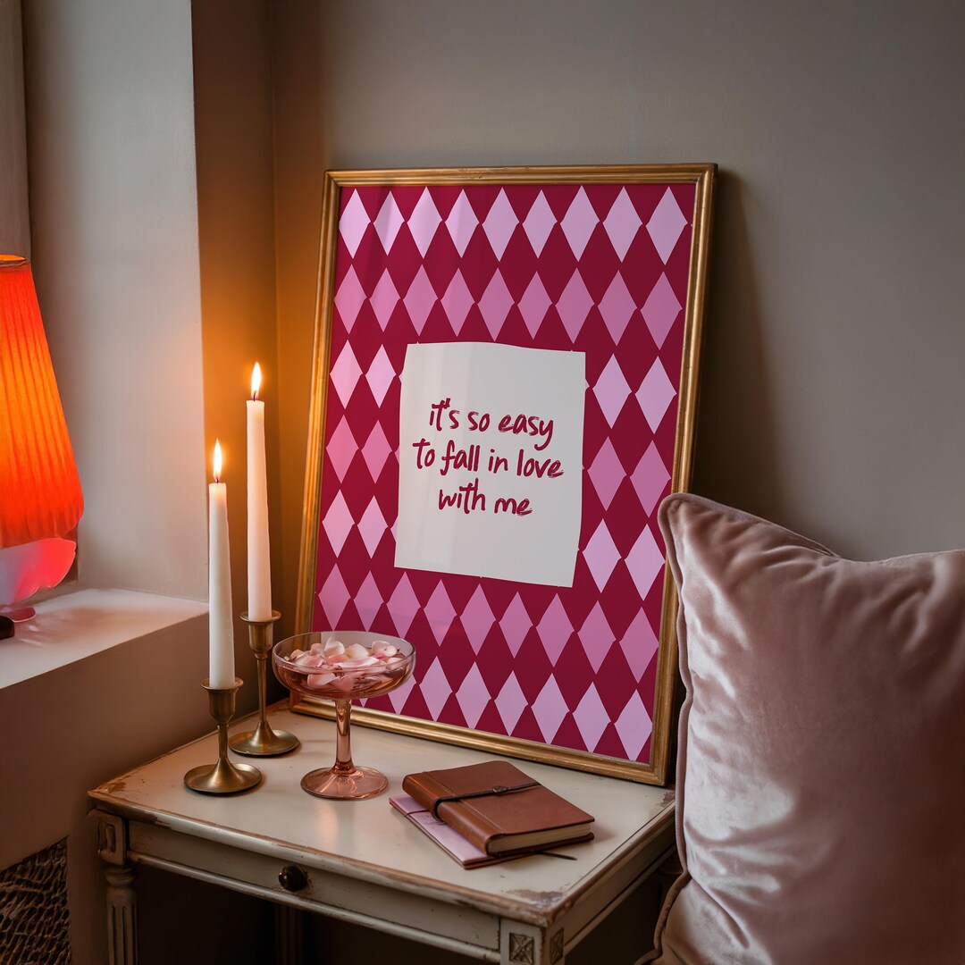 Olivia Dean Inspired Print – "it's so Easy to Fall in Love" Lyrics ...