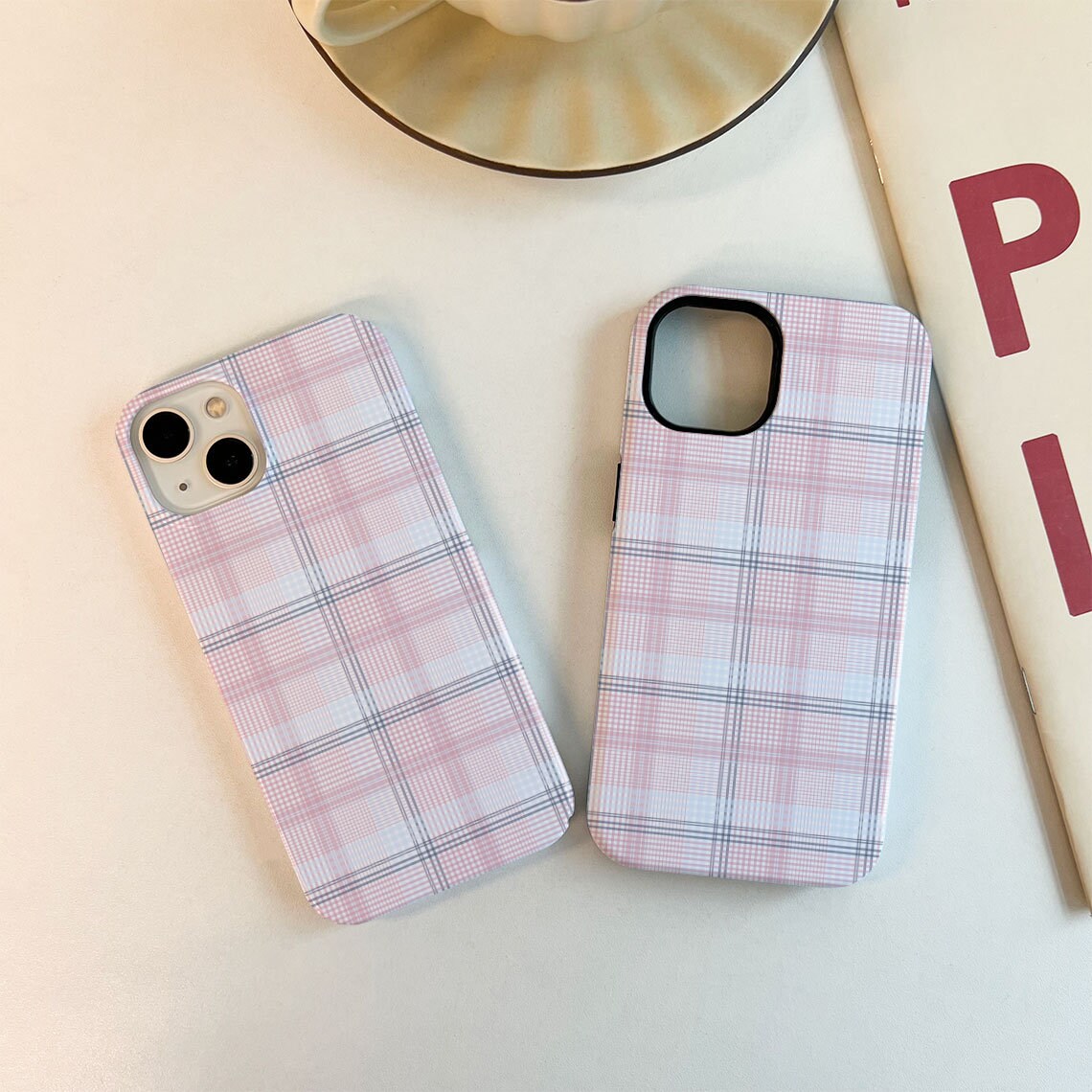 Cute Pink Plaid Pattern iPhone Case sold by Gofirst Company | SKU ...