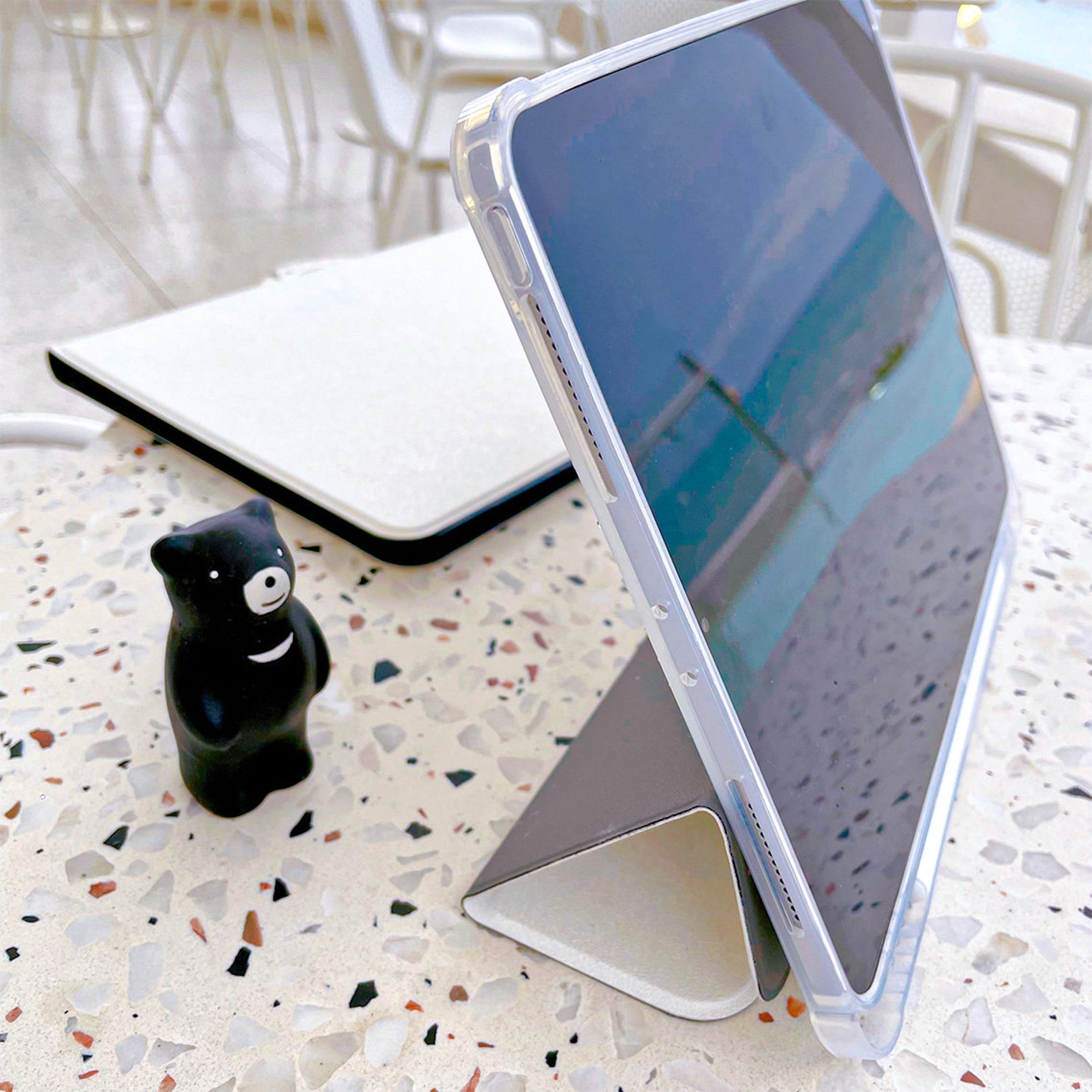 Ombre Peach Pink Color iPad Case 7th Generation iPad Case With Pencil ...