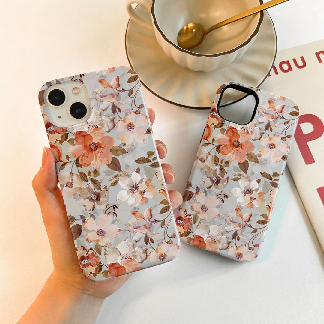 IPhone 15 Pro Case Vintage Floral iPhone Case for iPhone 14 13 12 Mini ...