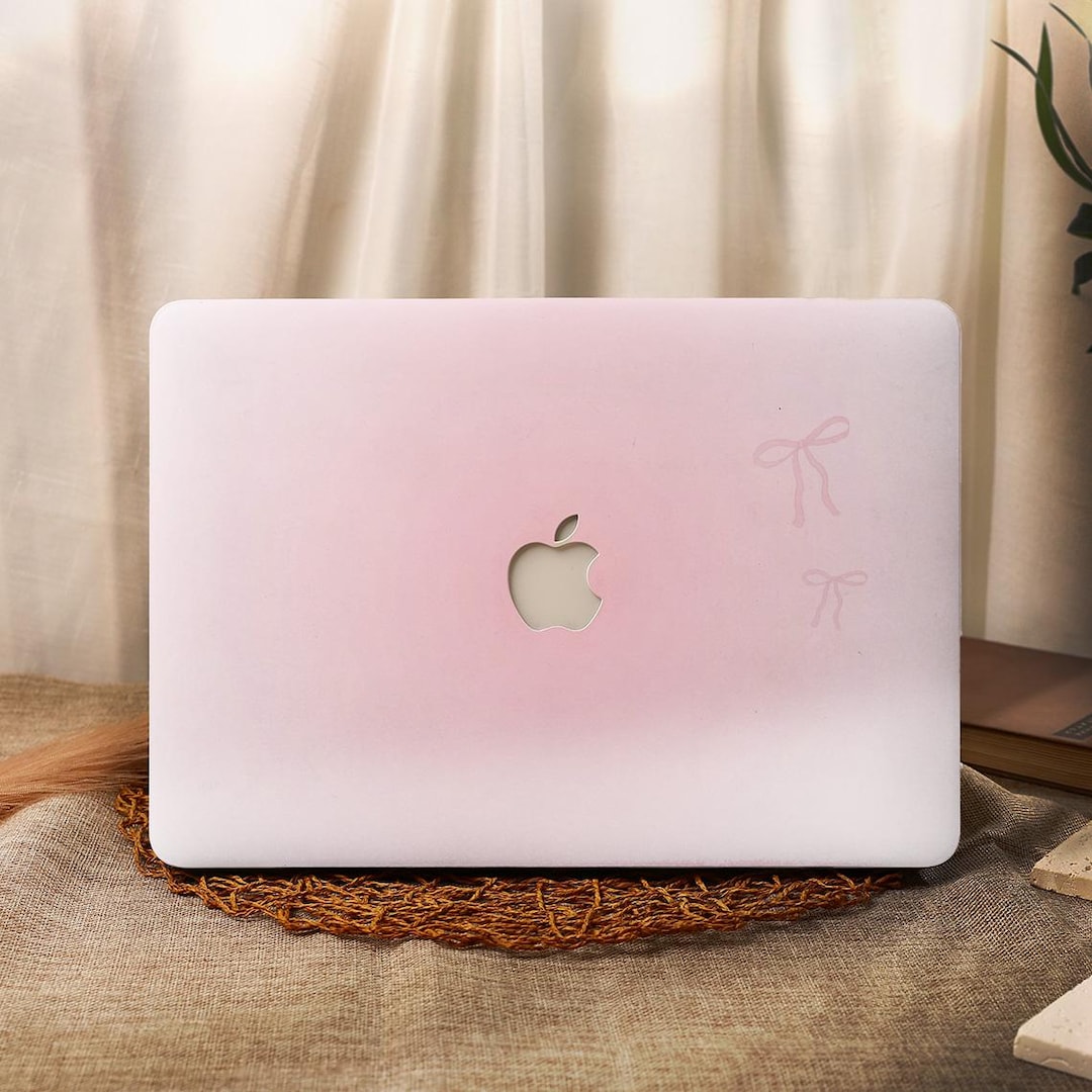 Pink Gradient Bow MacBook Case for MacBook Pro 16 15 Air 15 14 13 11 ...