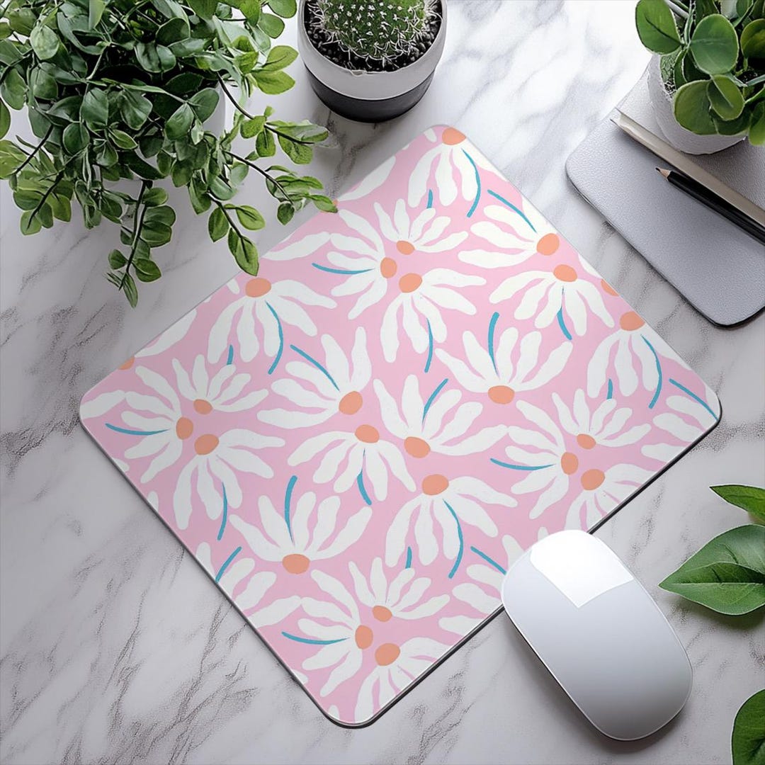 Custom Colourful Flowers Mouse Pad, Laptop Mouse Pad, Rubber Mouse Pad ...