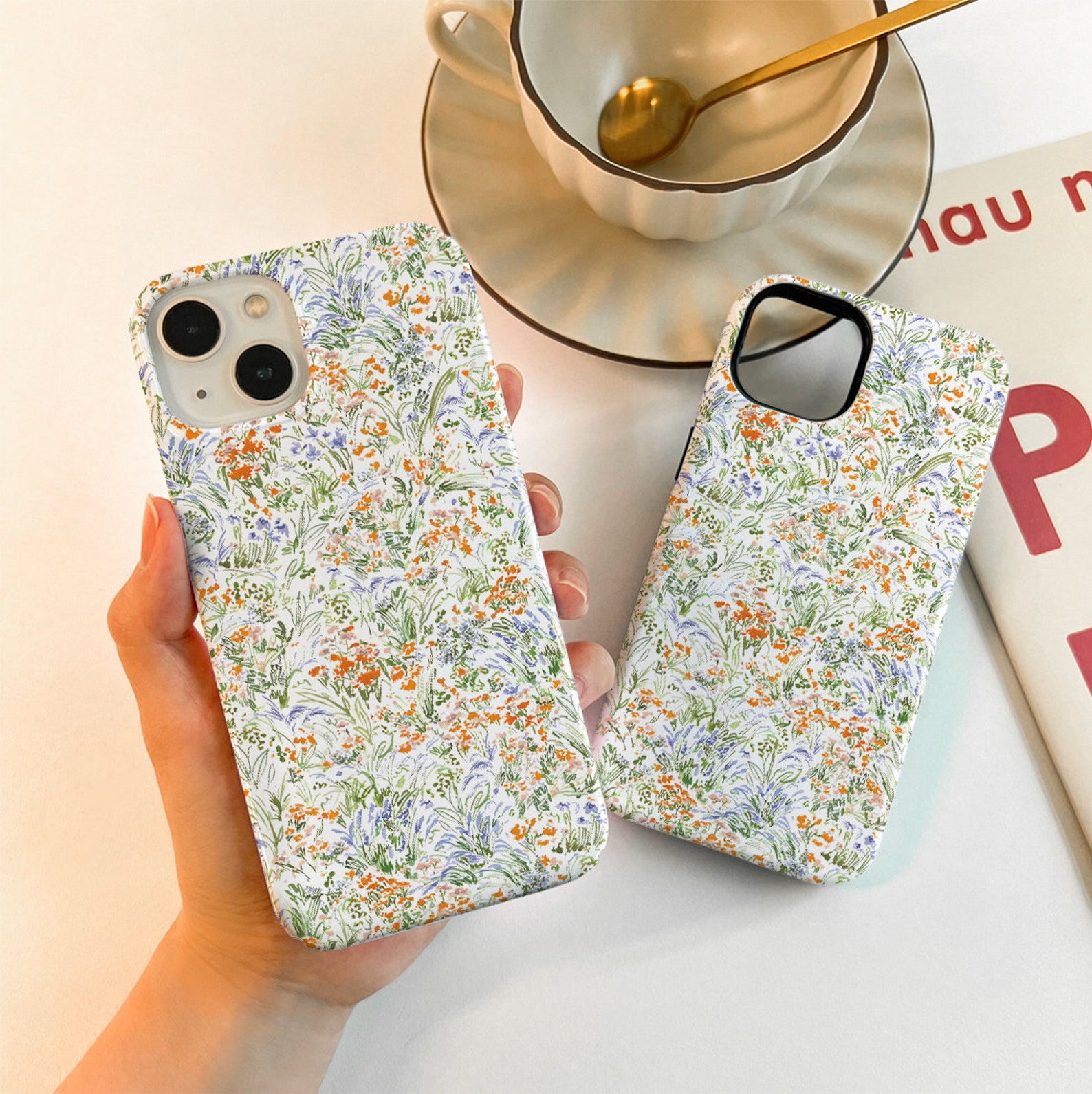 Flower Clusters Case for iPhone 15 14 13 12 11, iPhone 14 13 12 11 Pro ...