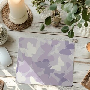 Custom Purple Butterfly Mouse Pad, Laptop Mouse Pad, WFH Mouse Pads ...