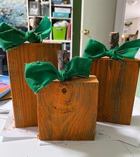 Rustic/farmhouse Pumpkins Set of 3 - Etsy
