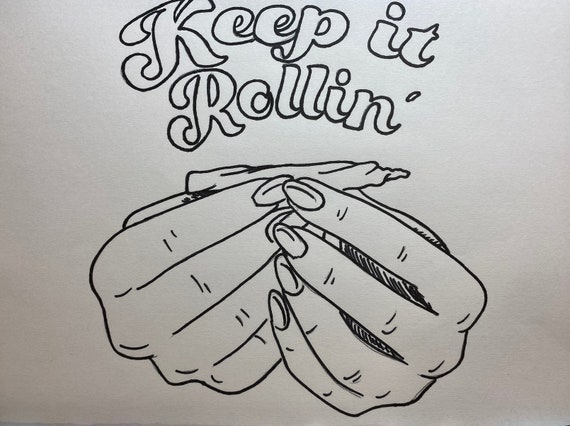 Art Party Outline Canvas Smoke Now and Later/Paint Party/ Pre-drawn ...